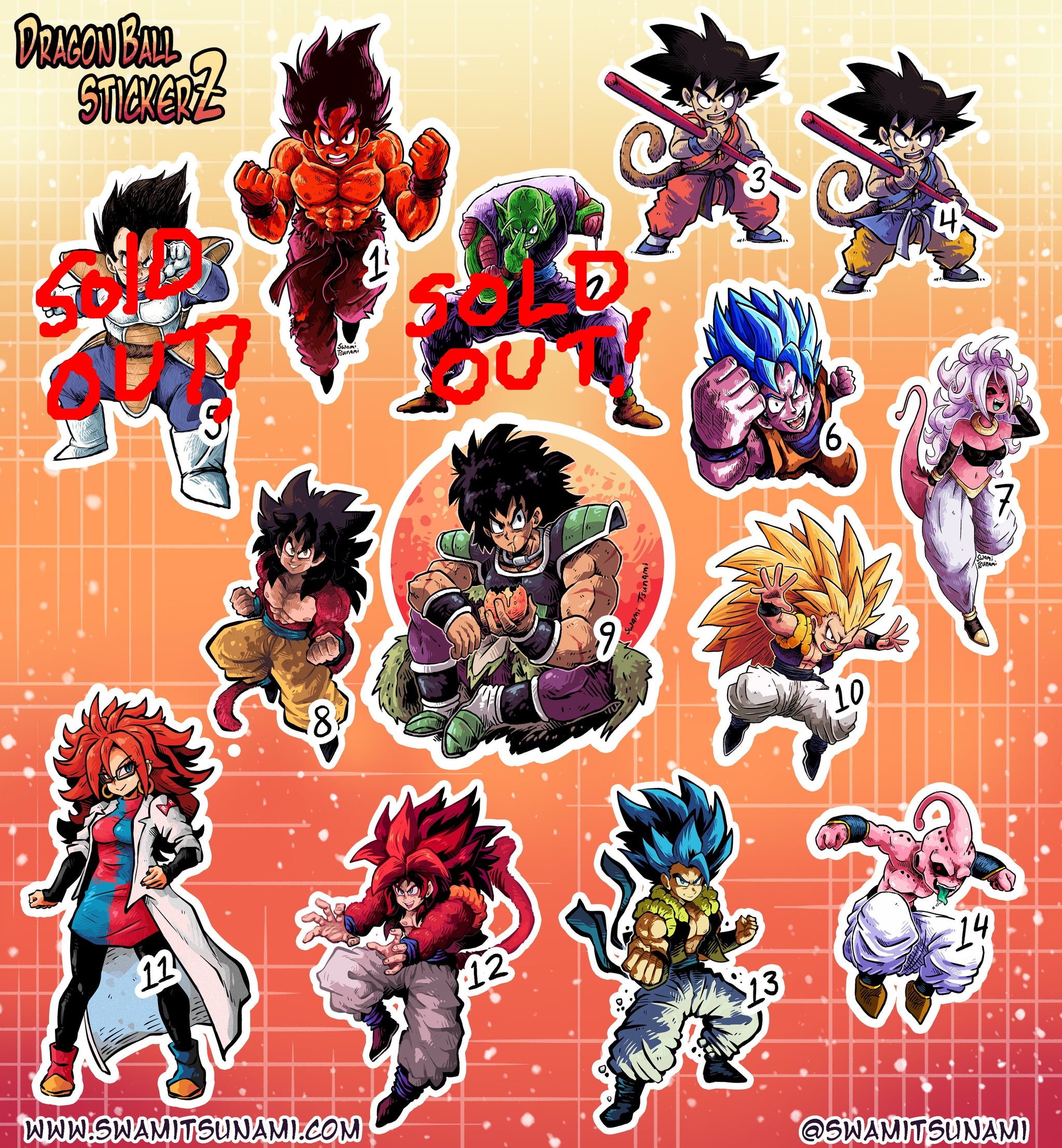 DragonBall StickerZ - Vinyl Sticker Series